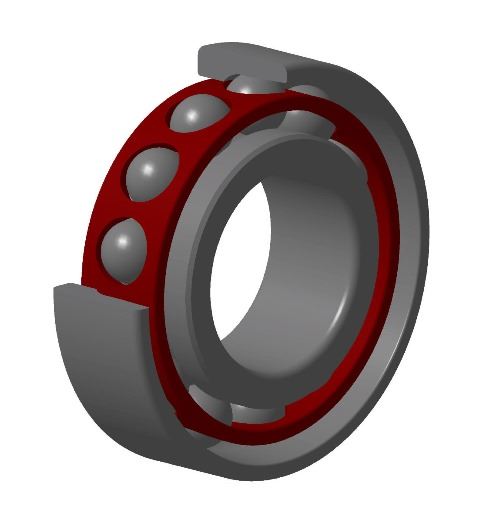 7024.CV.U.J74 - SNR High Precision Angular Contact Ball Bearing ...