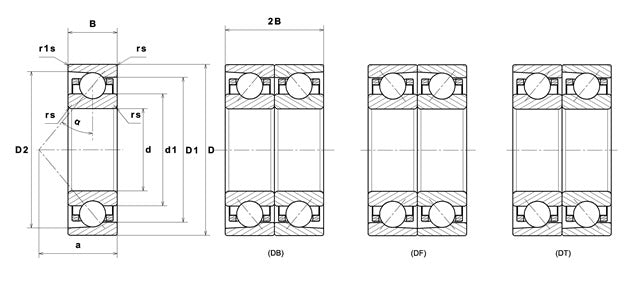 7024.CV.U.J74 - SNR High Precision Angular Contact Ball Bearing ...